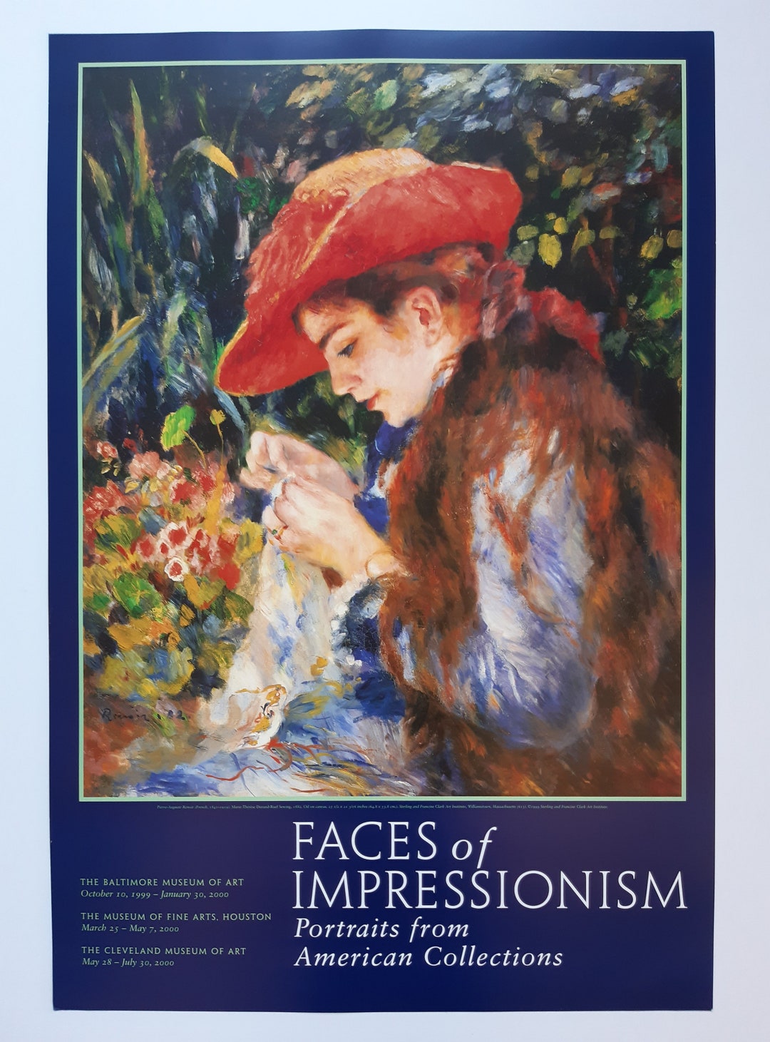 Pierre Auguste Renoir Original Art Poster - 22.0"×32.3" (56×82cm) - Etsy