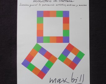 Max Bill Original Serigraph Art Poster 1982 | Etsy