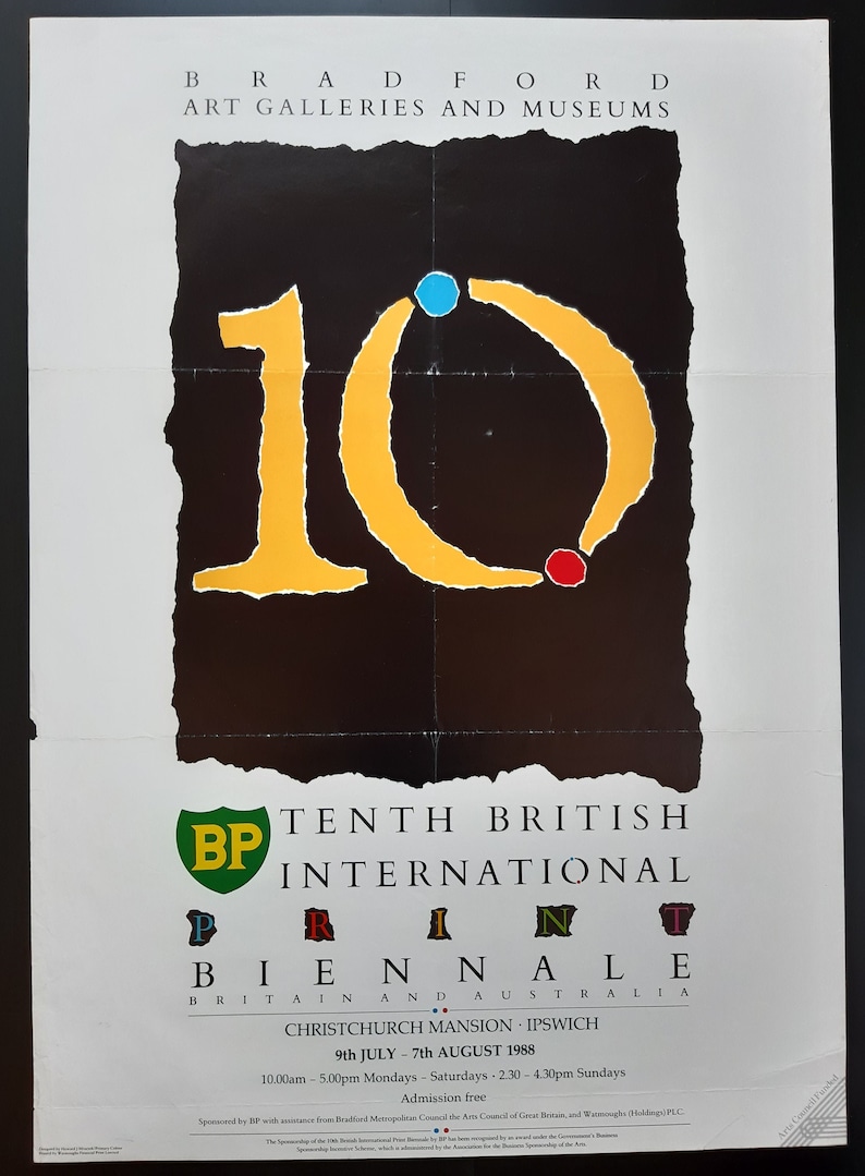 10th British Print Biennale Poster - Etsy