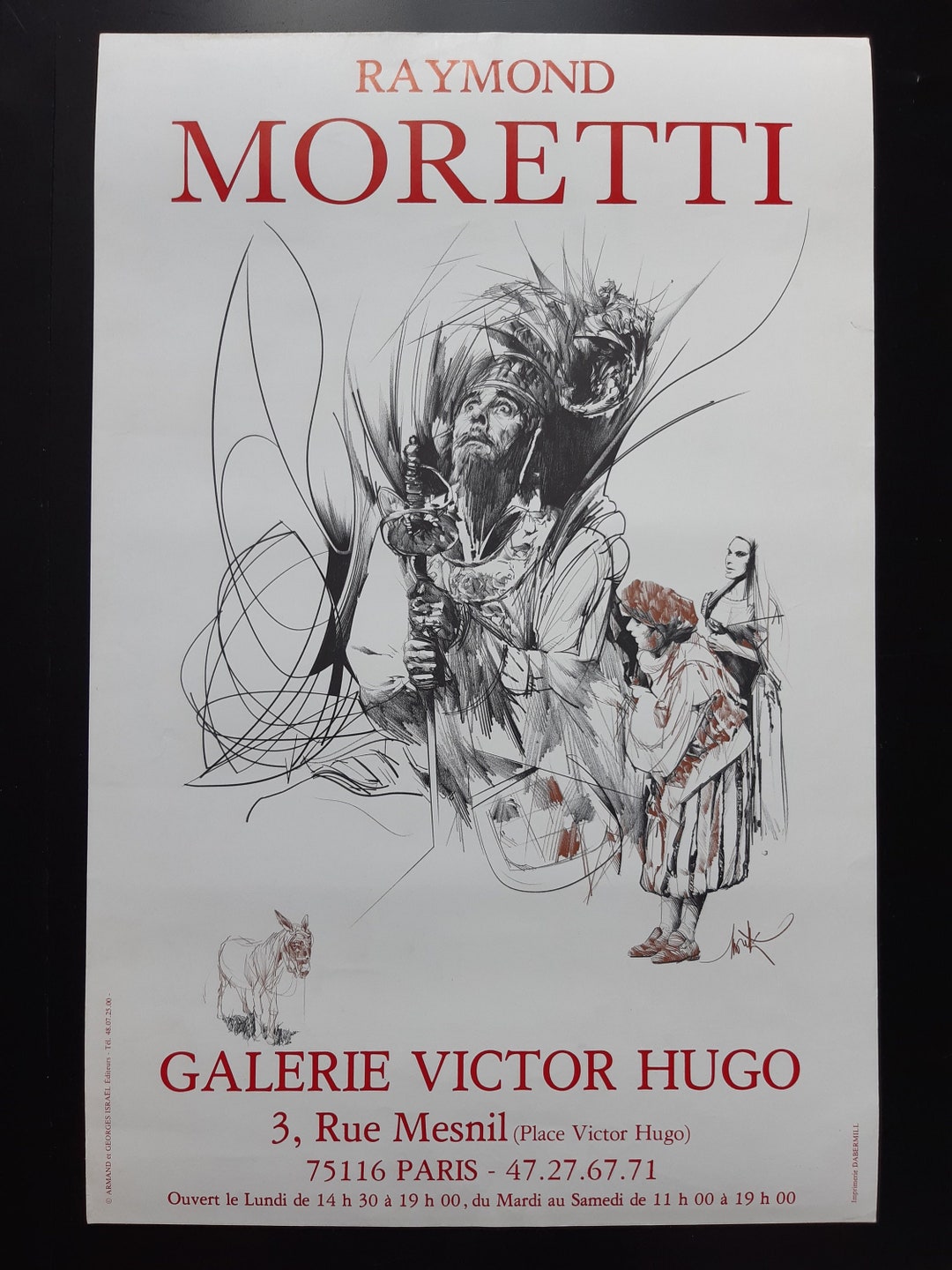 Raymond Moretti Art Exhibition Poster - 15.7"×24.0" (40×61cm) - Etsy