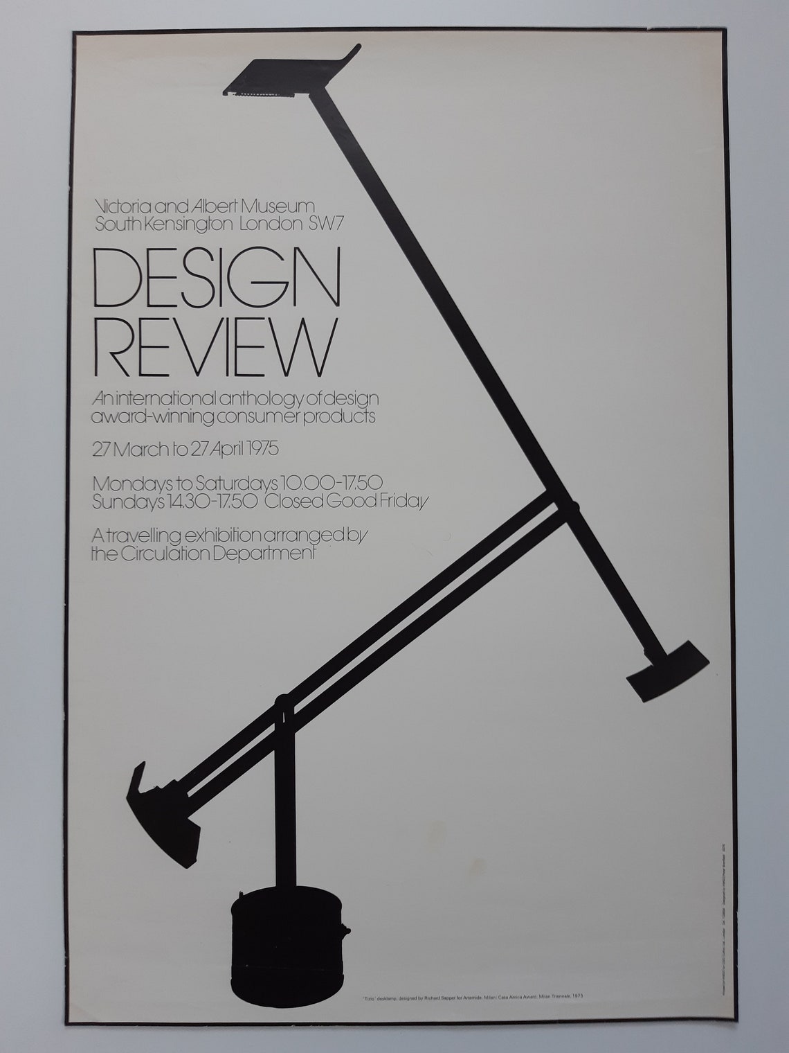 Design Review V&A 1975 Richard Sapper Original Poster - Etsy