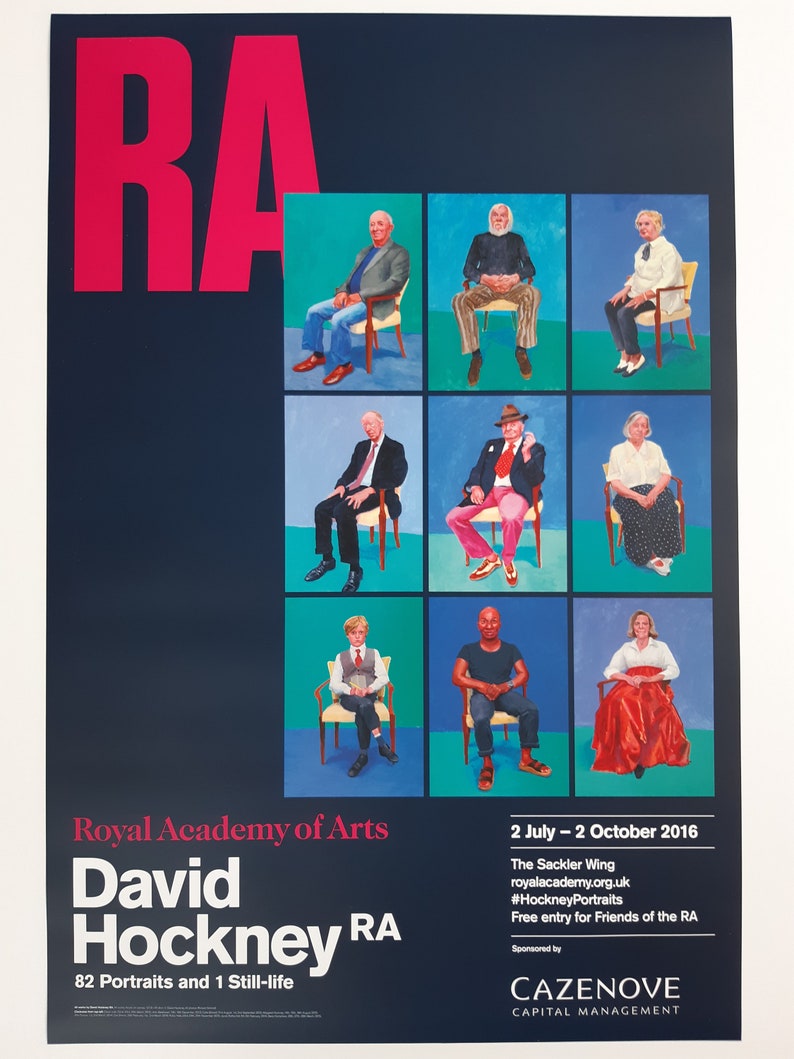 David Hockney Original Art Poster - Etsy