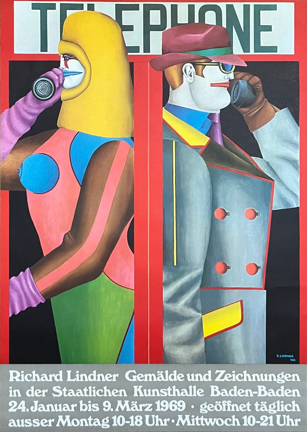 Richard Lindner Original Art Exhibition Poster Pop Art 23.633.1 6084cm ...