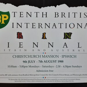 10th British Print Biennale Poster - 23.4"×33.1" (59.5×84cm) - Etsy