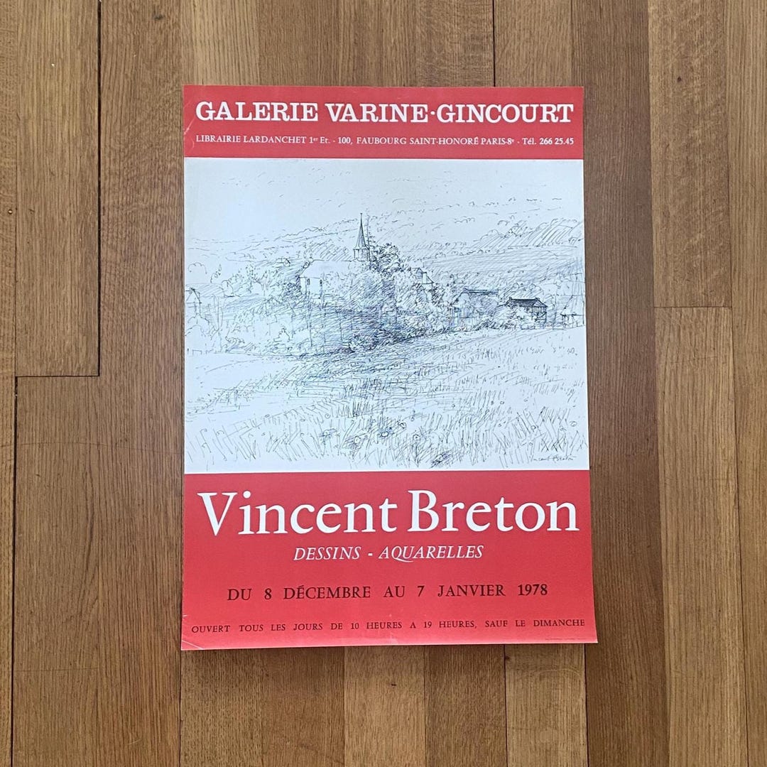 Vincent Breton Original Art Exhibition Poster - 17.1"×23.8" (43.5x60 ...