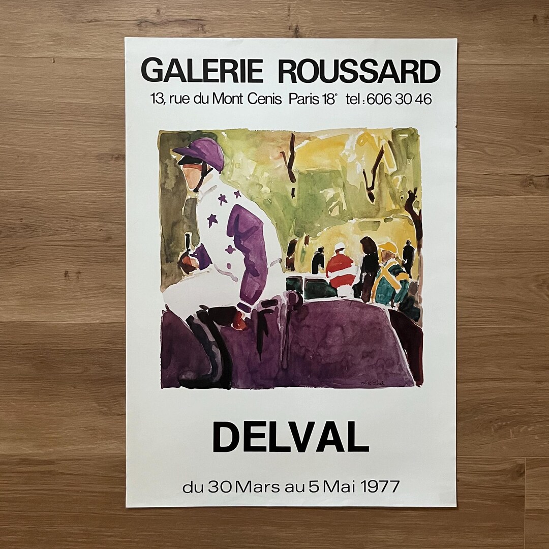 Robert Delval Art Exhibition Poster - 19.3"×27.2" (49x69cm) - Etsy