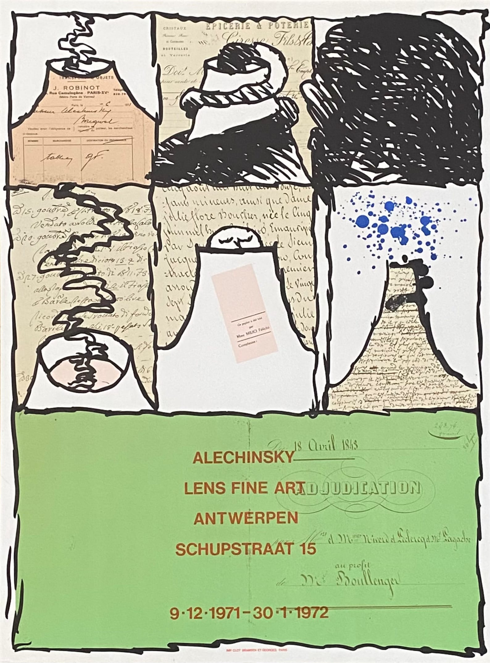 Alechinsky Art Exhibition Poster - 19.1"×25.8" (48.5×65.5cm) - Etsy