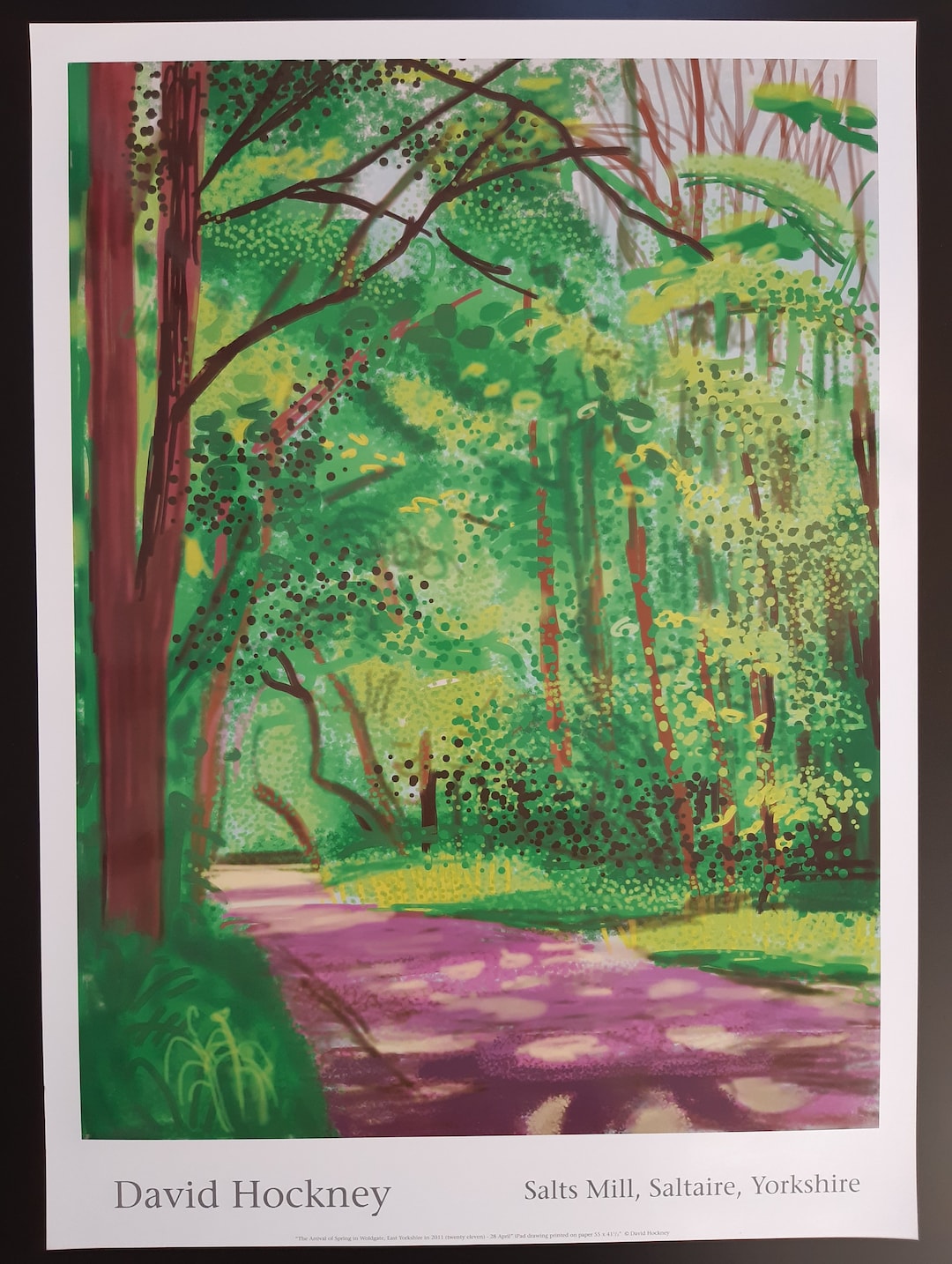 David Hockney Original Art Poster - Etsy