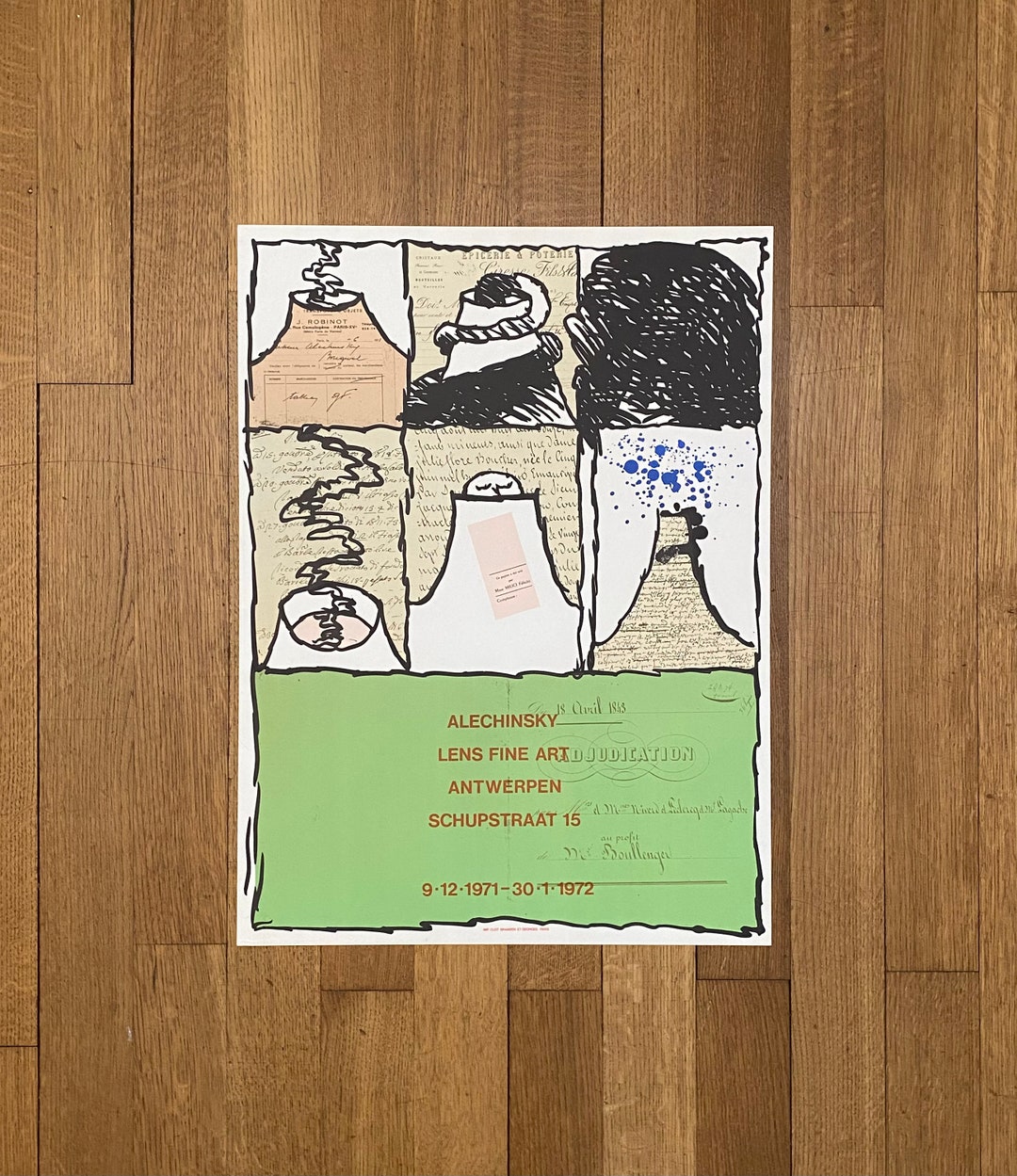 Alechinsky Art Exhibition Poster - 19.1"×25.8" (48.5×65.5cm) - Etsy