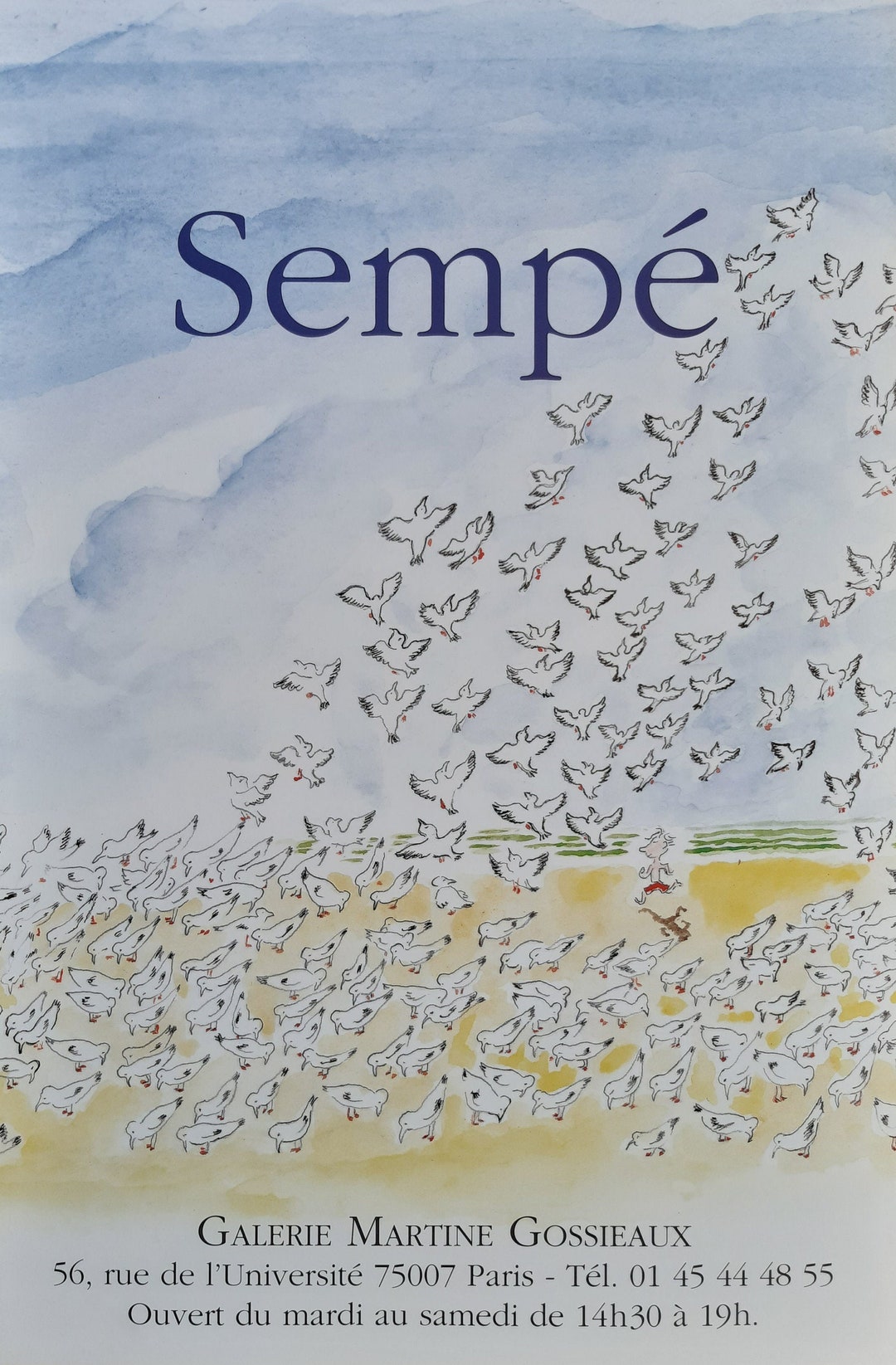 Sempé Original Exhibition Poster - Etsy