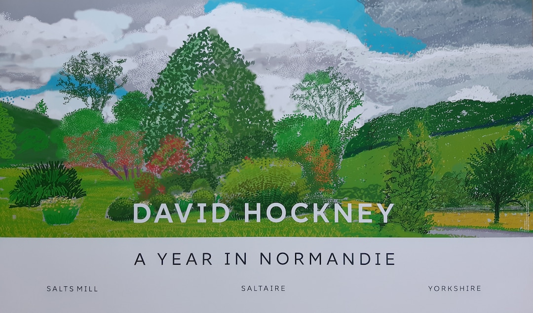 David Hockney Original Art Poster - 39.2"×23.0" (99.5×58.5cm) - Etsy