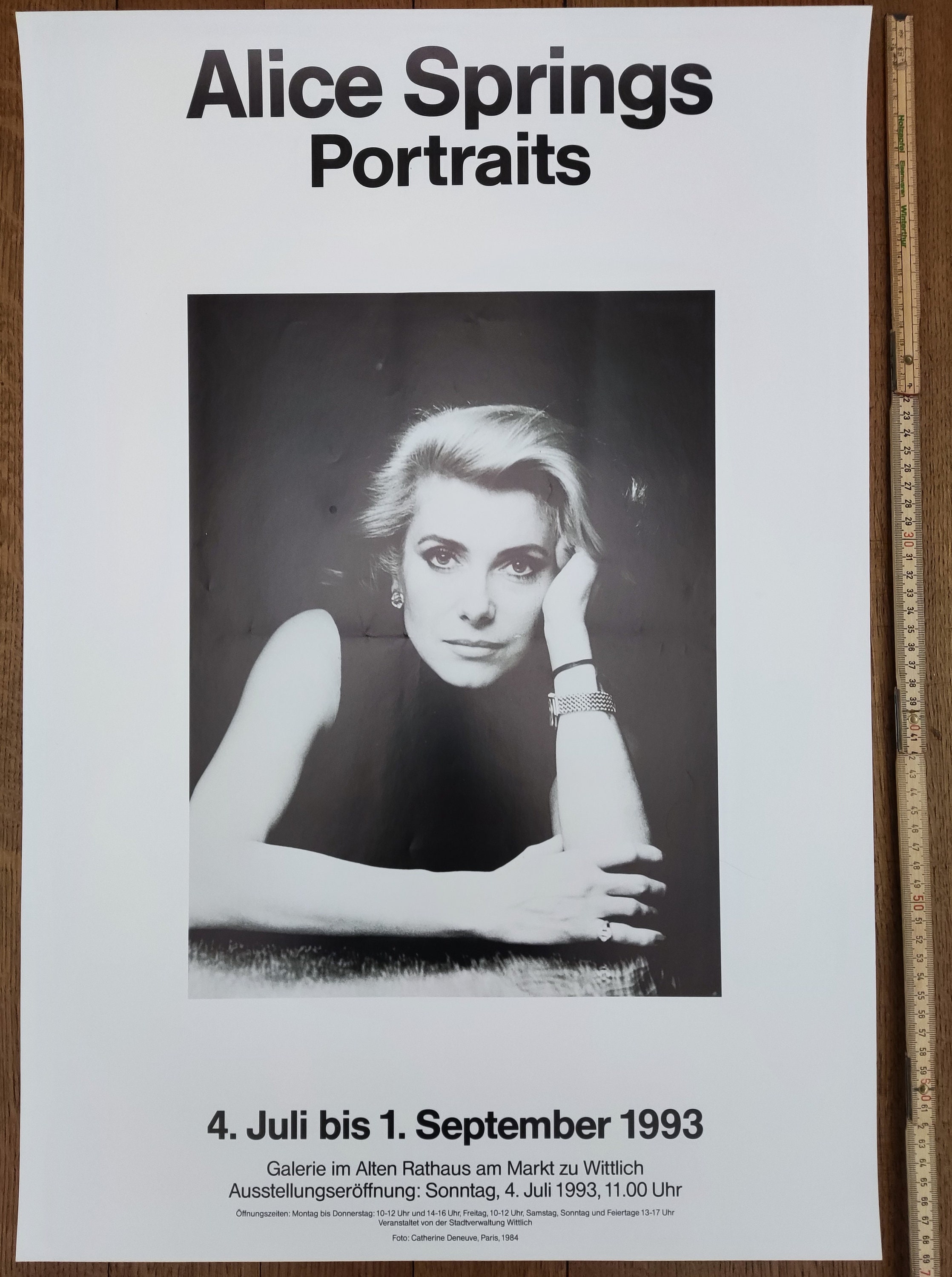 Alice Springs Vintage Photo Poster Featuring Catherine Deneuve Used ...
