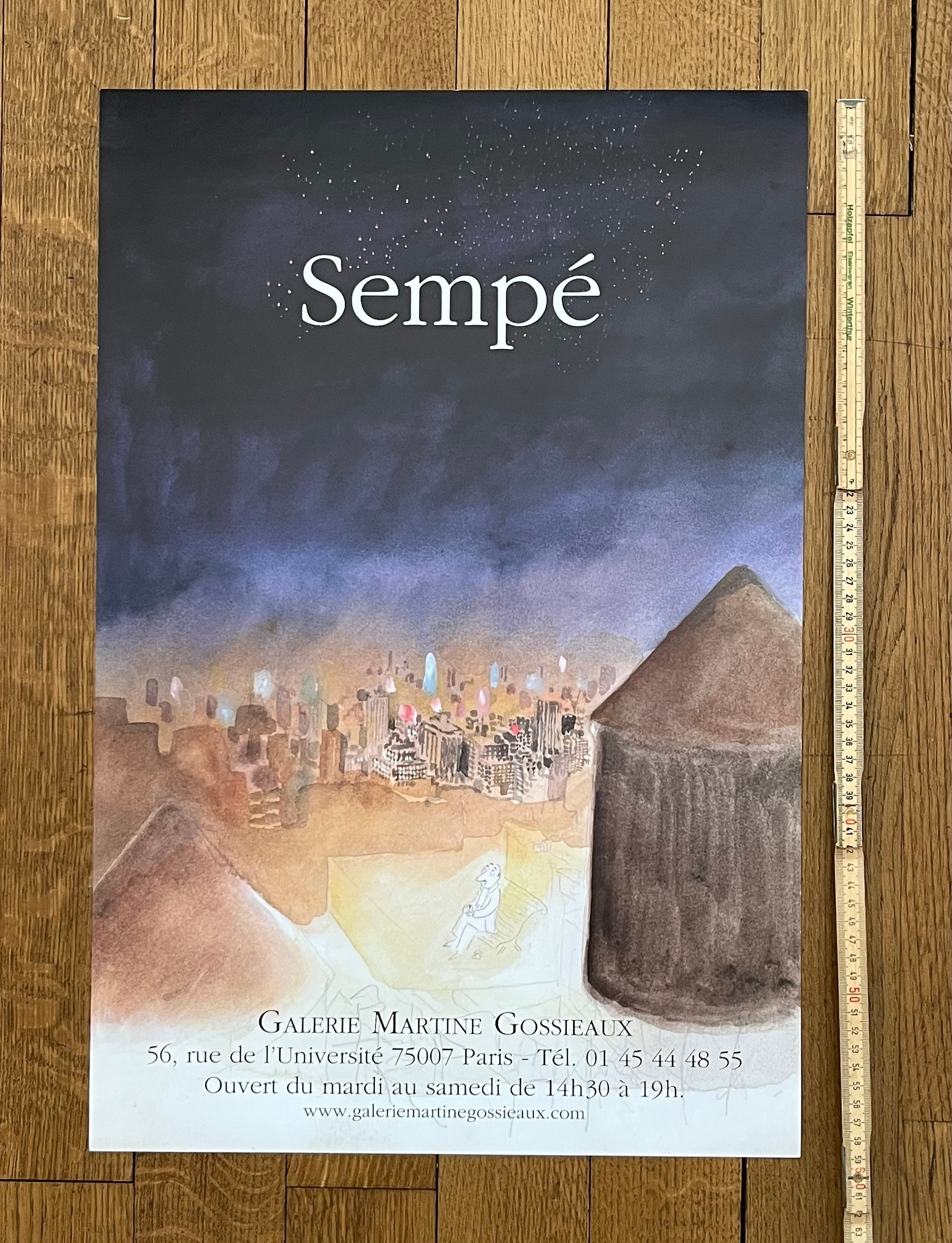 Sempé Original Exhibition Poster - 15.7"×23.6" (40×60cm) - Etsy