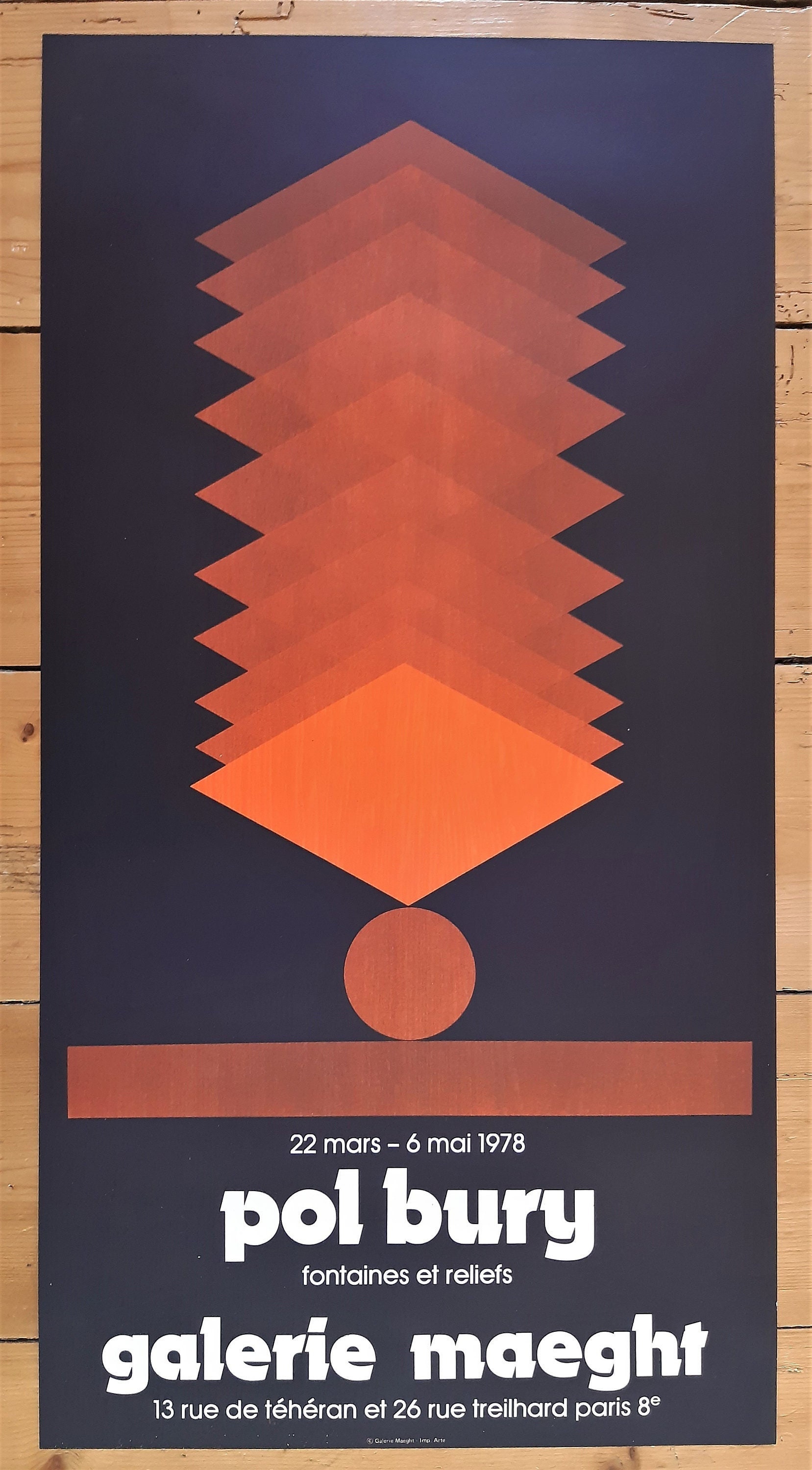 Pol Bury Original Art Exhibition Poster - Etsy