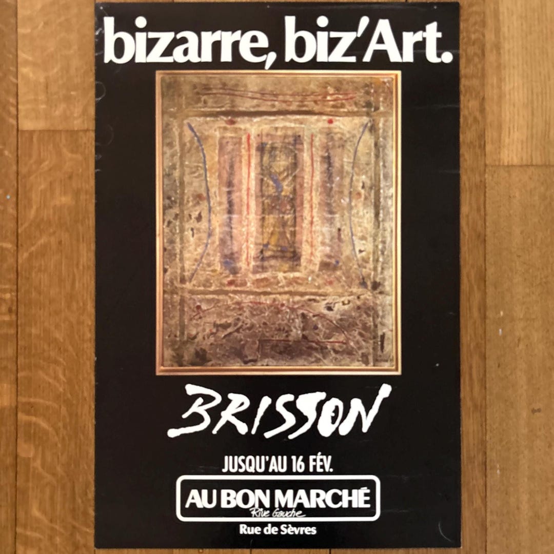 Pierre Marie Brisson Original Art Exhibition Poster Used - 15.7"×23.6 ...