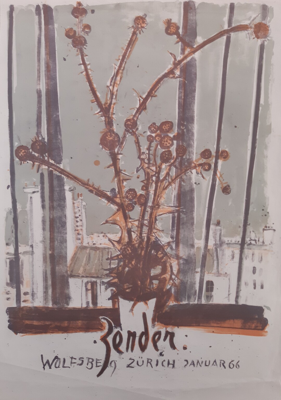 Rudolf Zender Art Exhibition Poster - Etsy