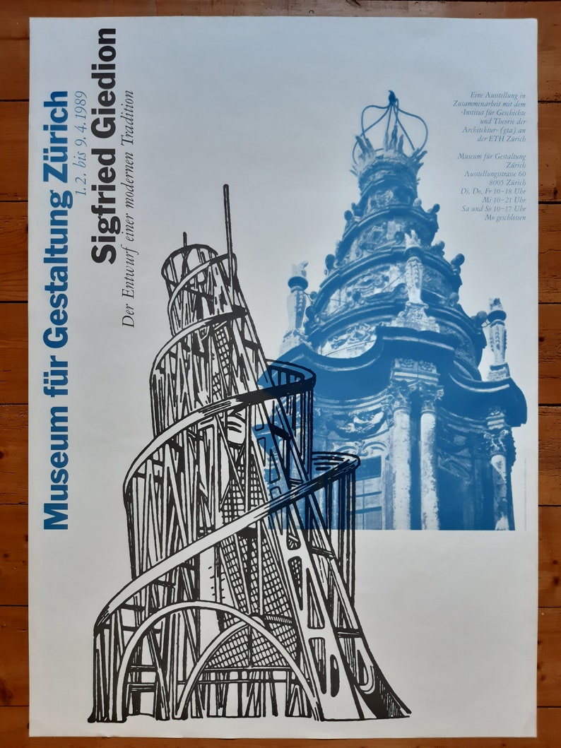 Sigfried Giedion Original Art Exhibition Poster - Etsy