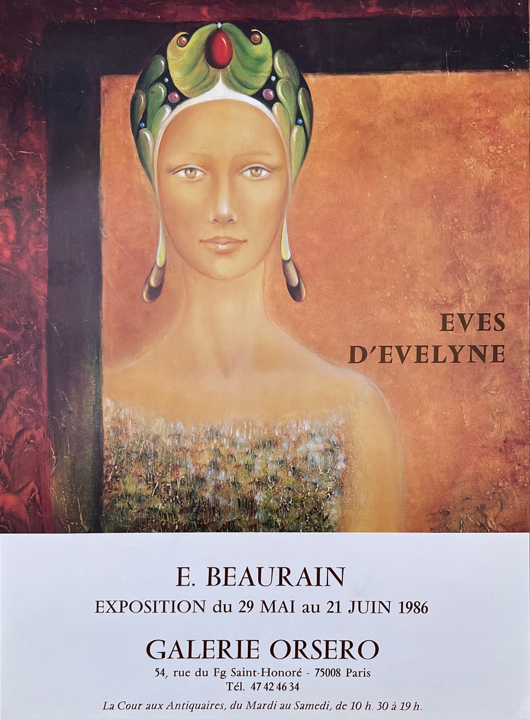 Evelyne Beaurain Art Exhibition Poster - 15.0"×20.5" (38×52cm) - Etsy