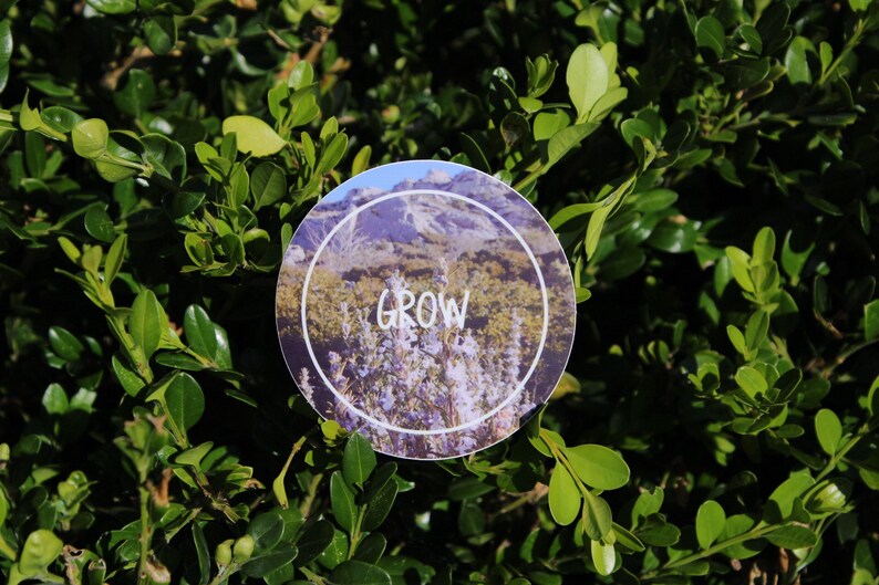 Grow Sticker 3 X 3 Waterproof Grow Self Love Sticker - Etsy
