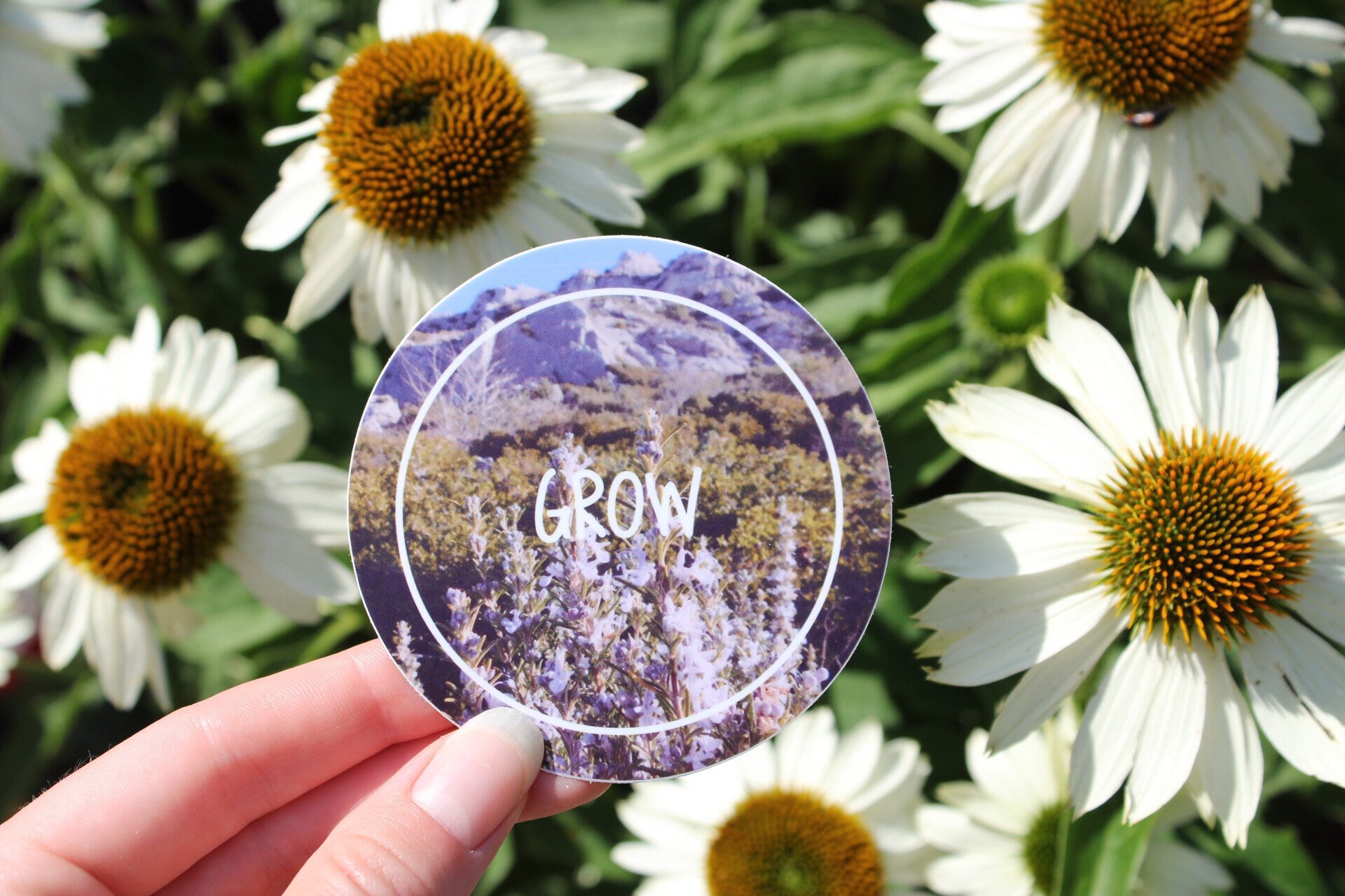 Grow Sticker 3 X 3 Waterproof Grow Self Love Sticker - Etsy