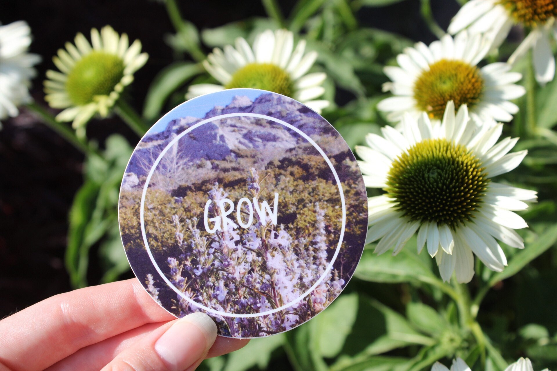 Grow Sticker 3 X 3 Waterproof Grow Self Love Sticker - Etsy