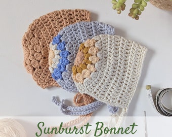 Crochet Pattern PDF Digital Download Brimble Bonnet Baby and Toddler ...
