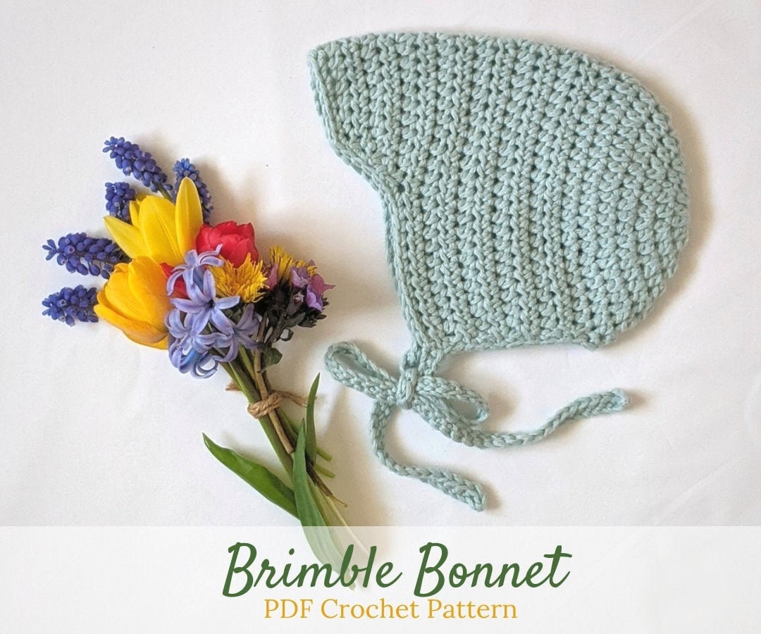 Crochet Pattern PDF Digital Download Brimble Bonnet Baby and Toddler ...