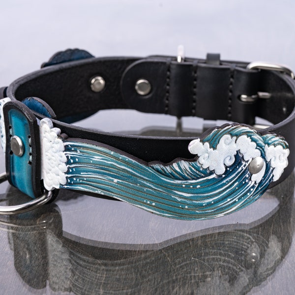 Leather Collar - Etsy