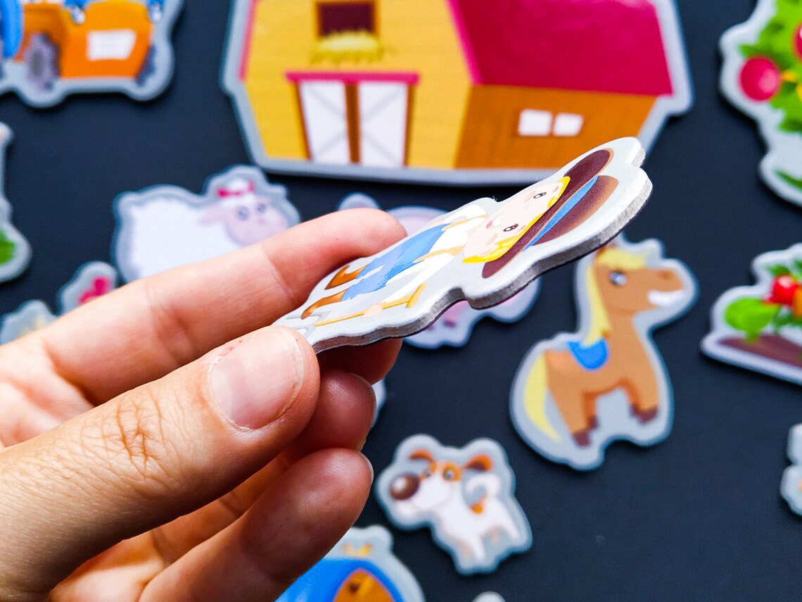 Farm Animals Magnets for Kids Set of 18 Old Macdonald - Etsy Australia