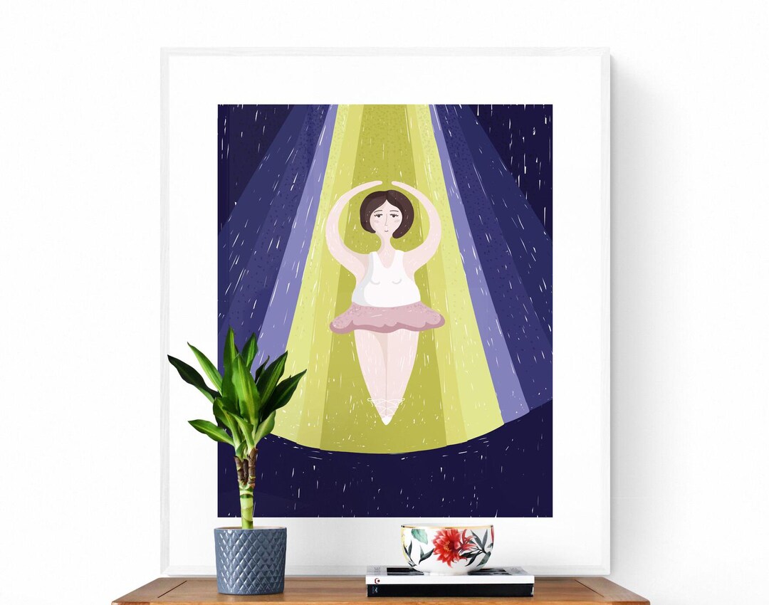 Ballet Dancer Print, Digital Download, Woman Dancer Wall Art, Printable ...