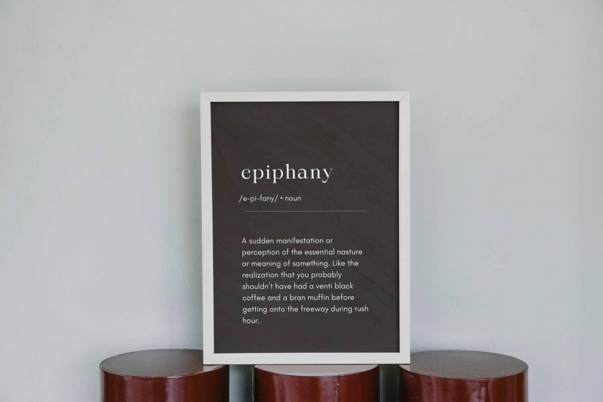 Epiphany Definition Print | Gifts for Adults | Funny Definitions ...