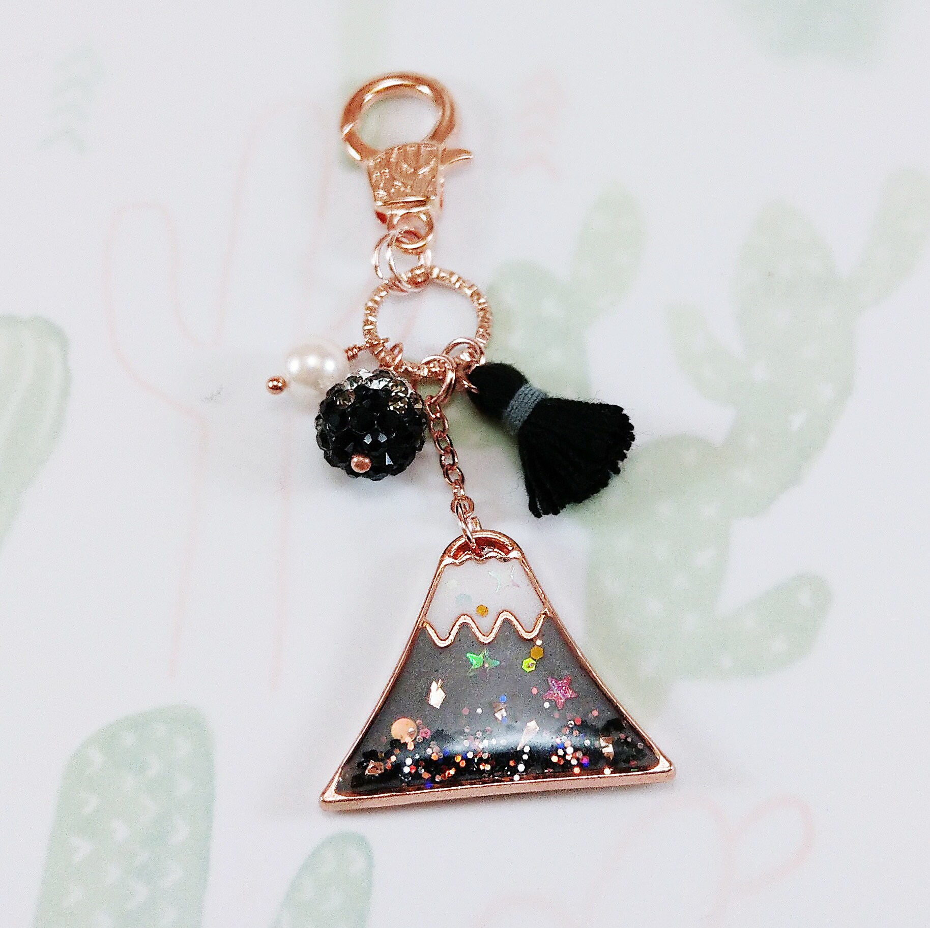 Mount Fuji Purse Charm UV Resin Fuji-san Bag Charm Mt. Fuji - Etsy