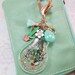 Hand Wired Terrarium Bulb Purse Charm Turquoise Flower Light - Etsy