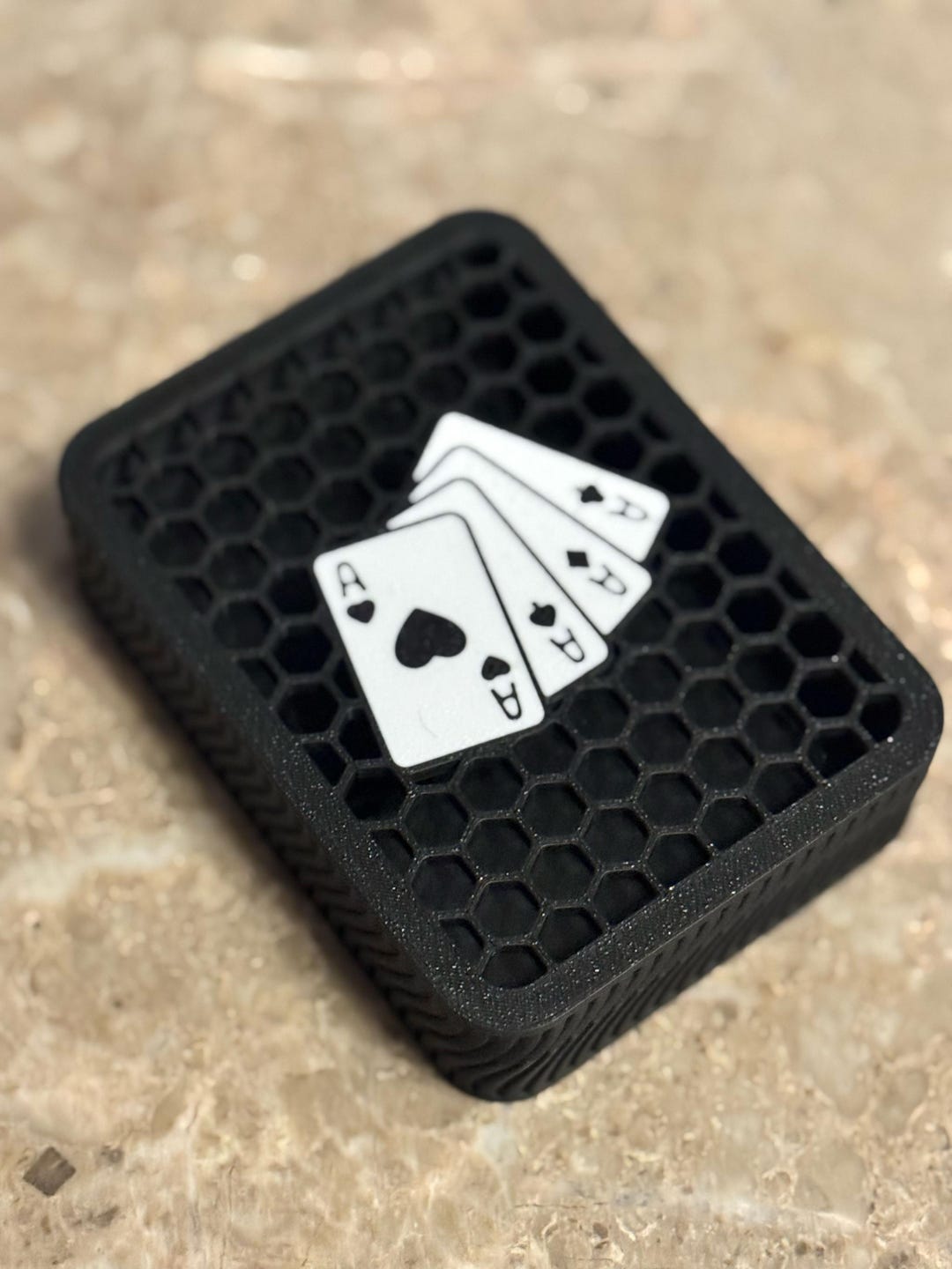 3D Printed Playing Card Holder - Pocket Aces Design - Etsy