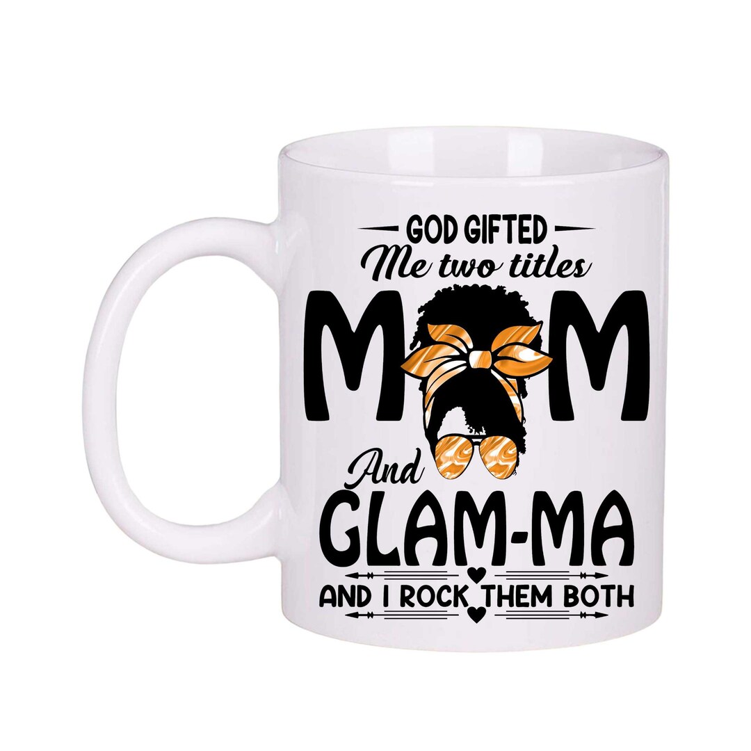 Mom Glamma Mother's Day Birthday Appreciation Coffee Tea Mug Gift Set ...