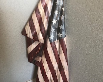 Wooden Draped Flag - Etsy