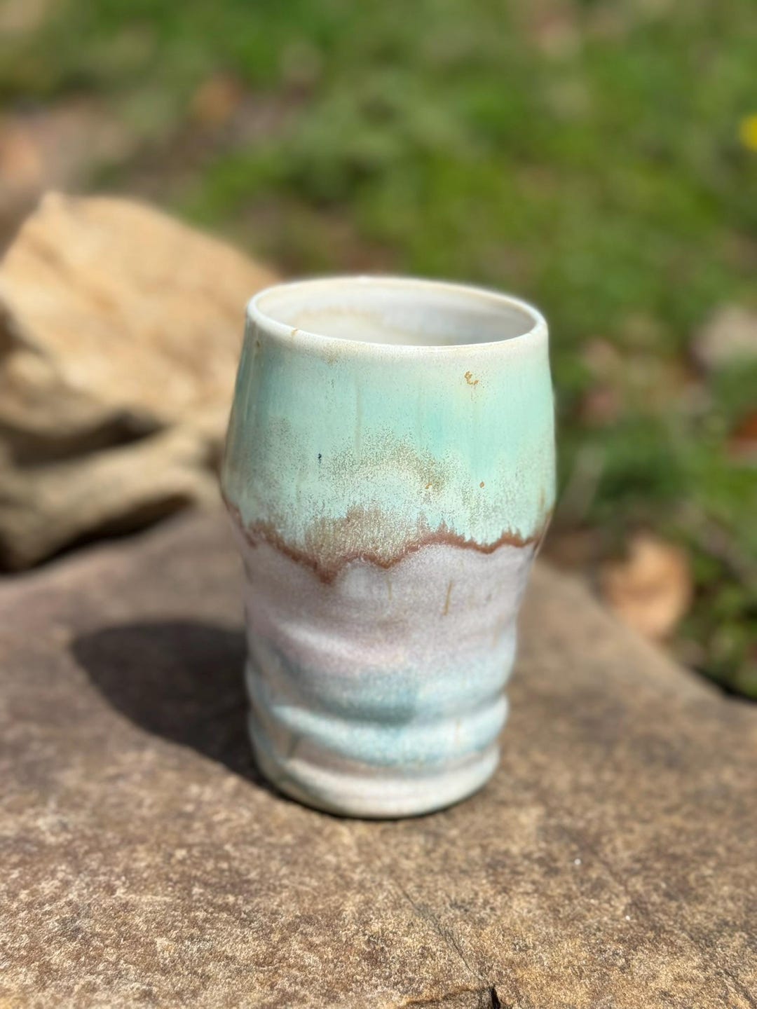 Handmade Stoneware Tumbler, Misty Mountain Glaze – Ceramic Cup - Etsy