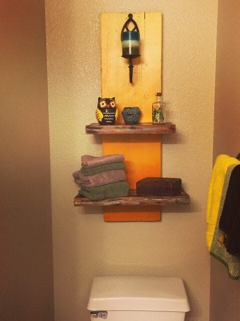 Reclaimed Wood Ombre' Shelf. - Etsy