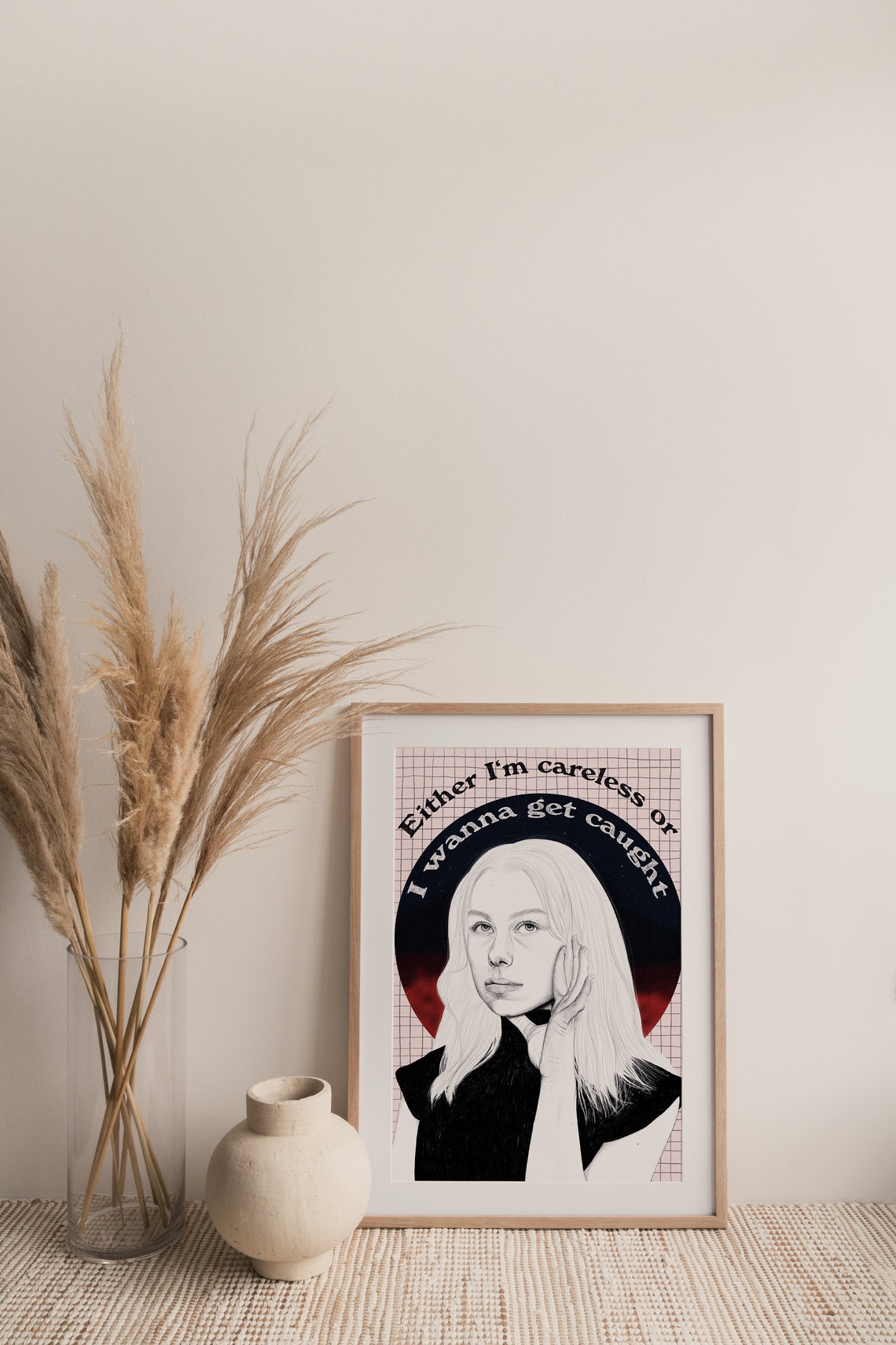 A3 Phoebe Bridgers Illustration Print Punisher art print | Etsy