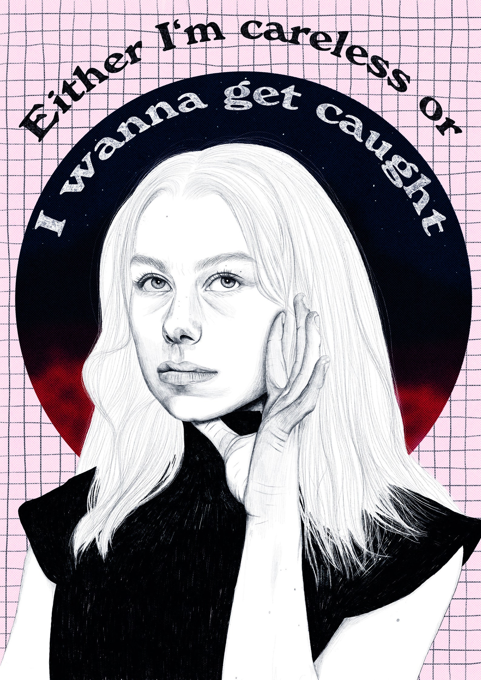 A3 Phoebe Bridgers Illustration Print Punisher art print | Etsy