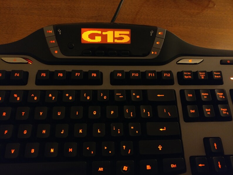 Logitech G 15 Keyboard Illuminated Work, Gaming Essential With Wrist ...