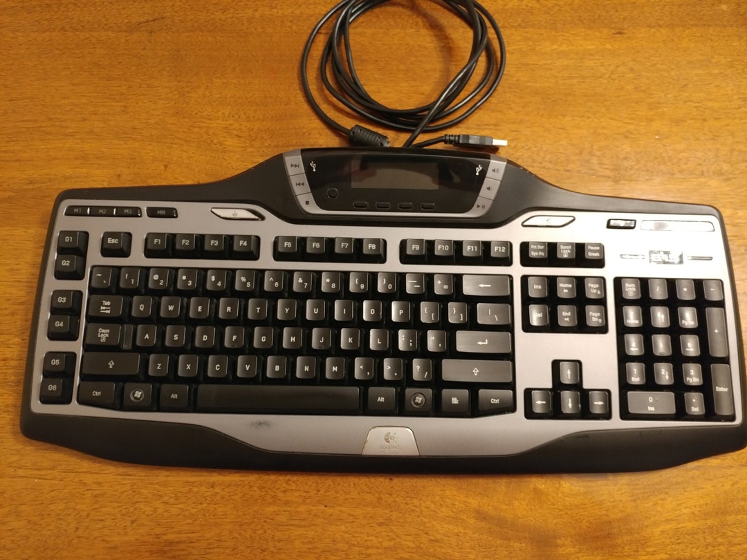 Logitech G 15 Keyboard Illuminated Work, Gaming Essential With Wrist ...