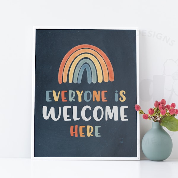 Everyone is Welcome - Etsy