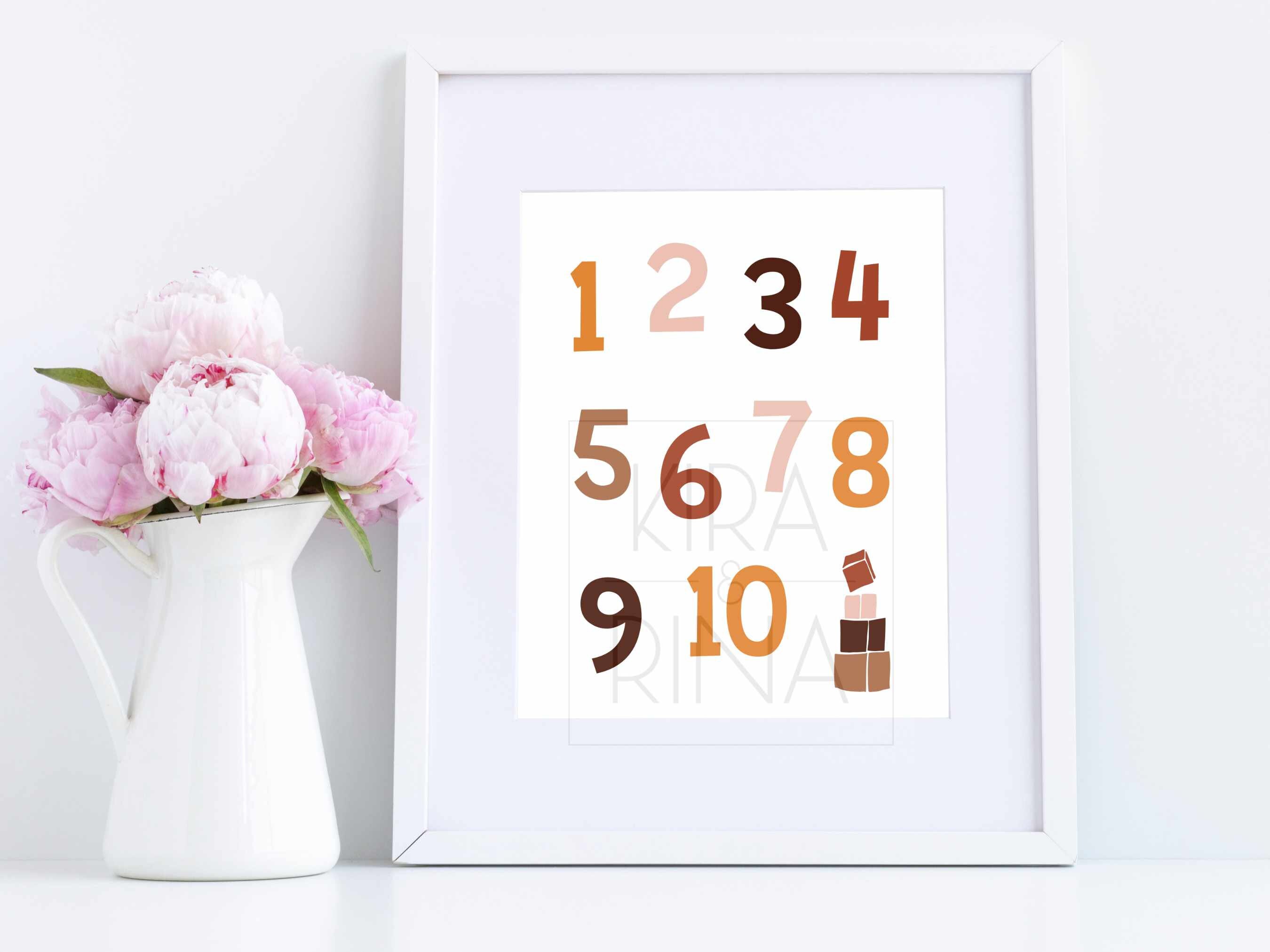 Numbers 1-10 Printable | Nursery or Kids Room | Numbers Print | Digital ...