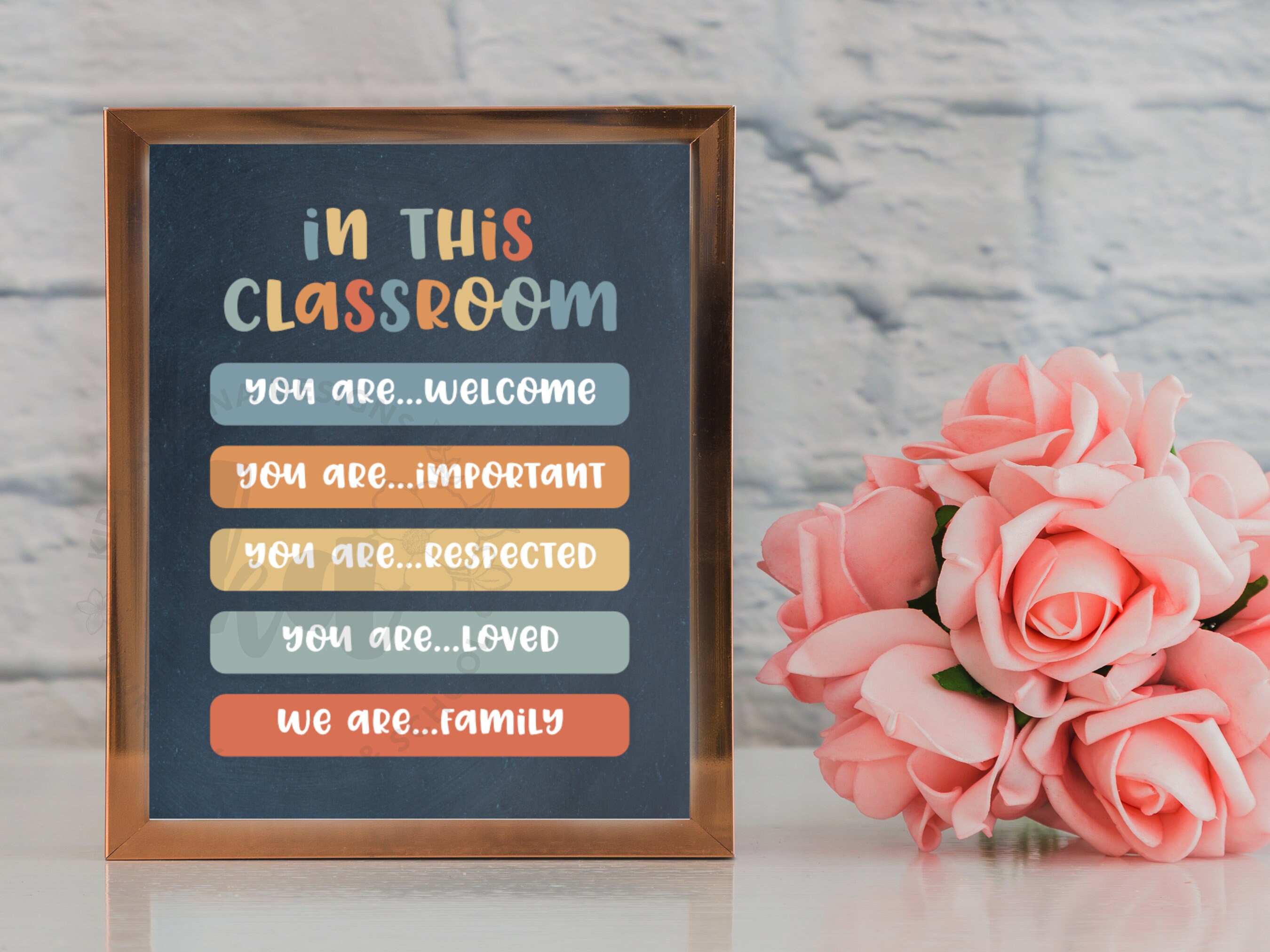 In This Classroom Printable Classroom Print Positive | Etsy