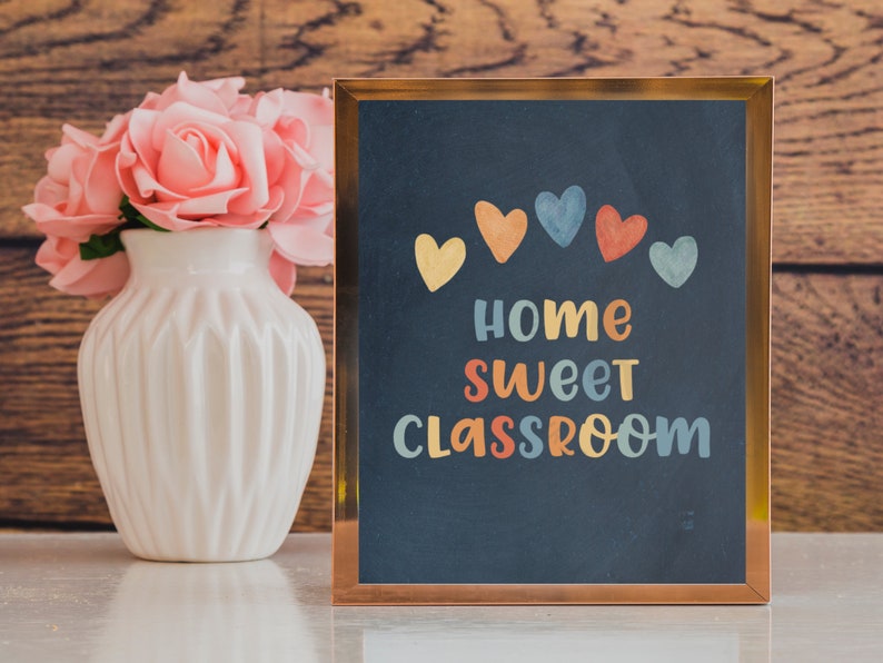 Home Sweet Classroom Printable Classroom Print Positive Inspirational ...