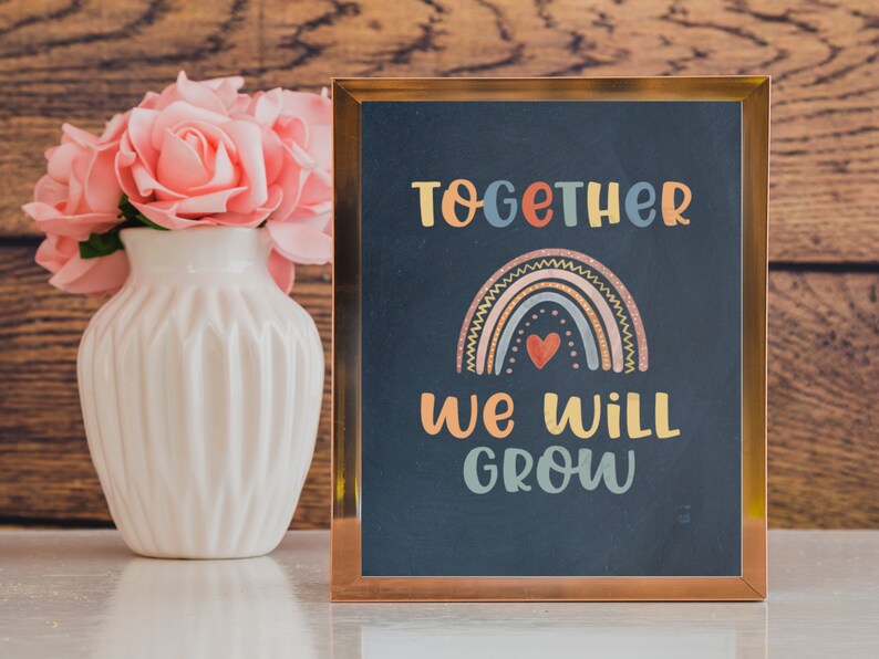 Together We Will Grow Printable | Classroom Print | Positive ...