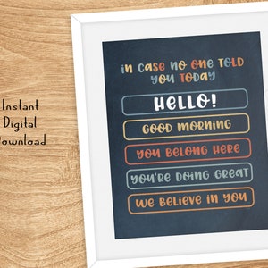 In Case No One Told You Printable | Classroom Print | Positive ...