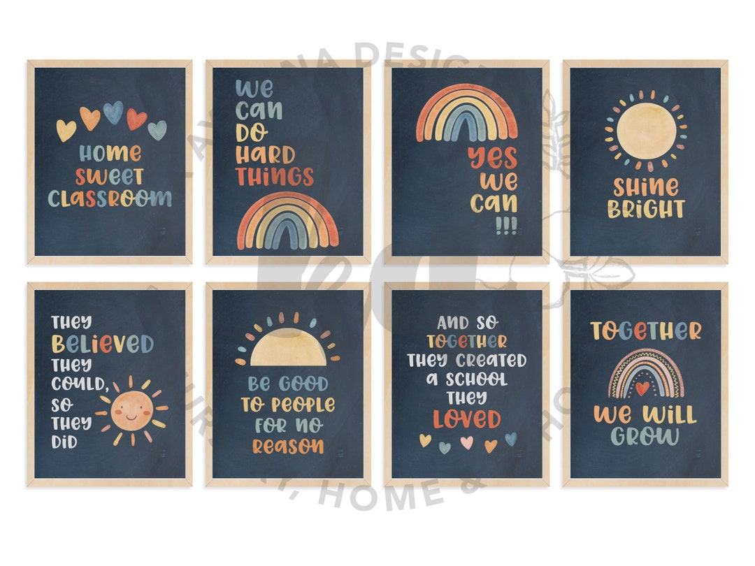 Classroom Bundle Printable Set A | Classroom Print | Positive ...