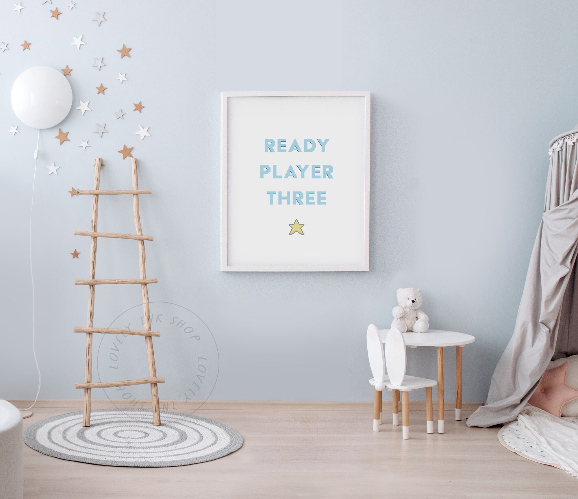 Ready Player Three Printable Art Boys Room Decorating - Etsy
